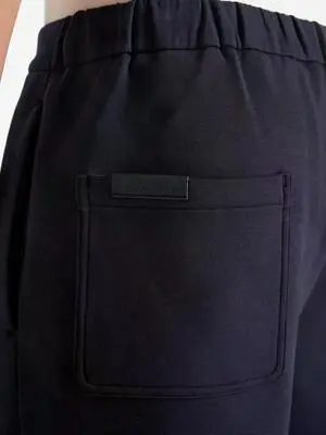 Manière De Voir Jerome In Navy Wide Leg Neoprene Pants
