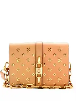 LOUIS VUITTON Rendez-vous Monogram Metal Calfskin Shoulder Bag - Neutrals
