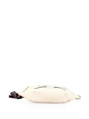 Gucci Logo Printed Leather Medium Belt Bag - White