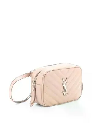 Saint Laurent Lou Matelasse Chevron Leather Belt Bag - Pink