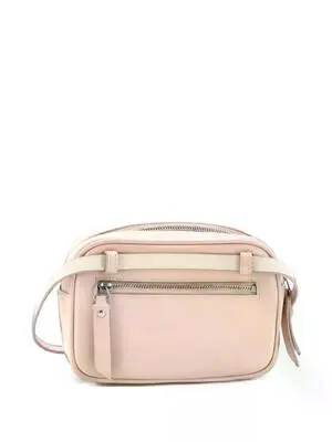 Saint Laurent Lou Matelasse Chevron Leather Belt Bag - Pink
