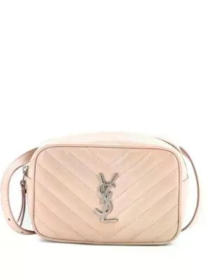 Saint Laurent Lou Matelasse Chevron Leather Belt Bag Pink
