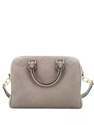 LOUIS VUITTON Speedy Bandouliere Bag Monogram Empreinte Giant 25 Satchel - Neutrals