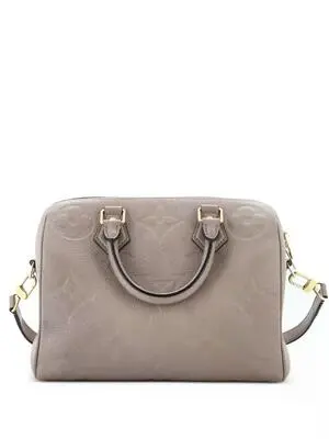 LOUIS VUITTON Speedy Bandouliere Bag Monogram Empreinte Giant 25 Satchel - Neutrals