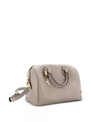 LOUIS VUITTON Speedy Bandouliere Bag Monogram Empreinte Giant 25 Satchel - Neutrals