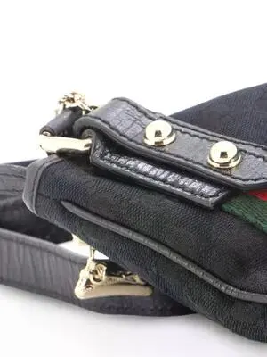 Gucci Jolicoeur Messenger Bag Gg Canvas Crossbody Bag - Black