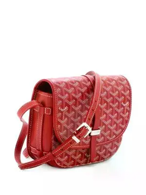 Goyard Belvedere Ii Messenger Bag Coated Canvas Pm Crossbody Bag - Red