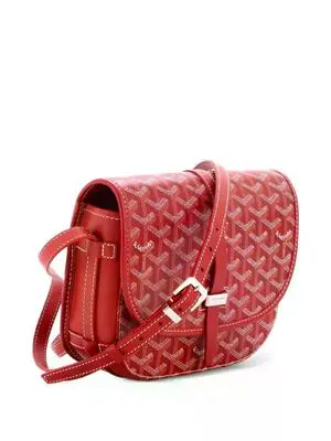 Goyard Belvedere Ii Messenger Bag Coated Canvas Pm Crossbody Bag - Red