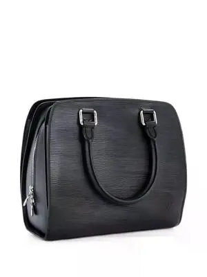 LOUIS VUITTON Pont Neuf Handbag Epi Leather Pm Satchel - Black