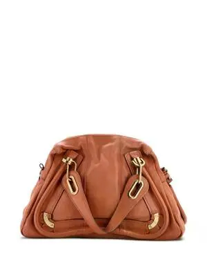 Chloé Paraty Tassel Top Handle Bag Leather Medium Satchel - Brown