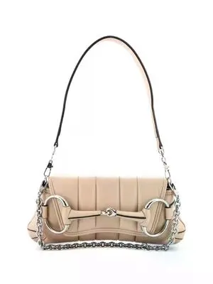 Gucci Horsebit Chain Vertical Quilted Leather Small Shoulder Bag - Pink