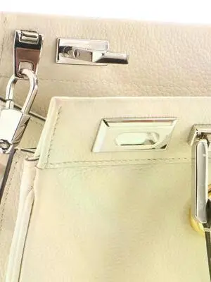 Gucci Zumi Top Handle Bag Leather Small Satchel - White