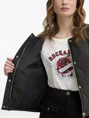 MORGAN Quilted Zip-up Jacket