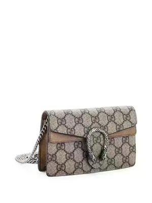 Gucci Dionysus Bag Gg Coated Canvas Super Mini Crossbody Bag