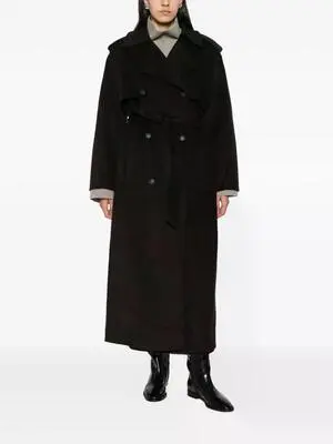 IVY OAK Belted Double-breasted Coat
