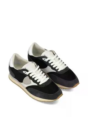Philippe Model Blville Panelled Low Trainers - Black