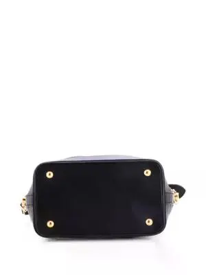 LOUIS VUITTON Cruiser Handbag Leather Pm Bucket Bag - Black