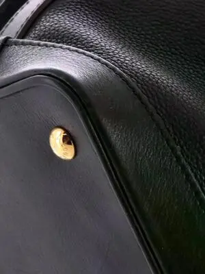 LOUIS VUITTON Cruiser Handbag Leather Pm Bucket Bag - Black