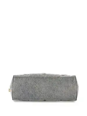 Saint Laurent Loulou Puffer Quilted Vintage Denim Medium Shoulder Bag