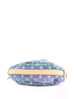 LOUIS VUITTON Croissant Nm Handbag Monogram Denim Mm Shoulder Bag - Blue