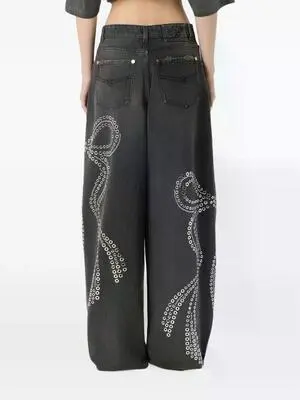 Blumarine Embellished Studded Jeans