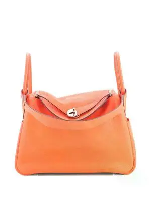 Hermès Lindy Bag Clemence 30 Shoulder Bag Orange