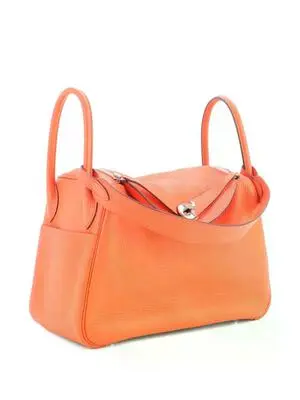 Hermès Lindy Bag Clemence 30 Shoulder Bag - Orange