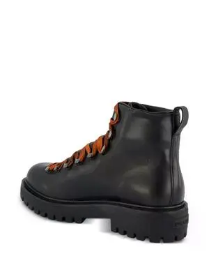 Prada Logo-embossed Leather Boots