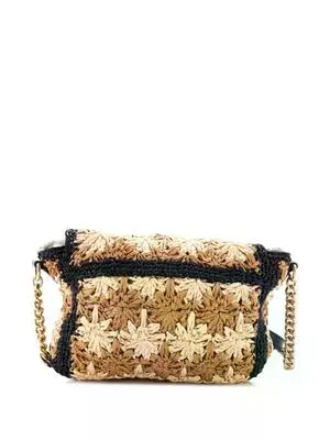 Gucci Gg Marmont Flap Bag Raffia Small Shoulder Bag - Neutrals