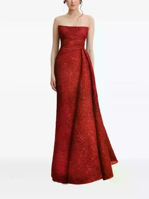 GEMY MAALOUF Strapless Draped Dress