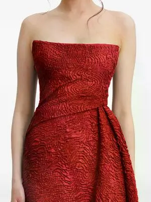 GEMY MAALOUF Strapless Draped Dress