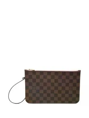 LOUIS VUITTON 2019 Damier Ebene Neverfull Mm Pouch