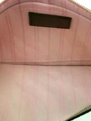LOUIS VUITTON 2019 Damier Ebene Neverfull Mm Pouch