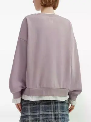 B+AB Logo-embroidered Layered-effect Sweater - Purple