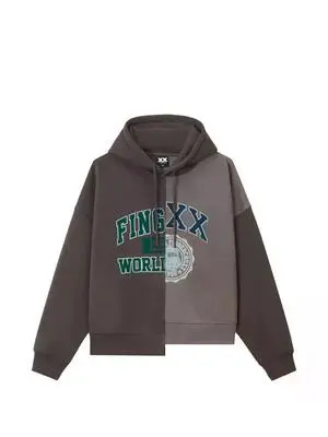 FINGERCROXX Logo-print Panelled Hoodie