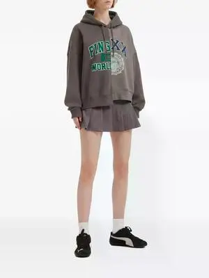 FINGERCROXX Logo-print Panelled Hoodie