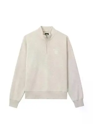 FINGERCROXX Logo-embroidered Quarter-zip Sweatshirt