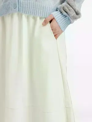 B+AB Elasticated-waistband Panelled Skirt
