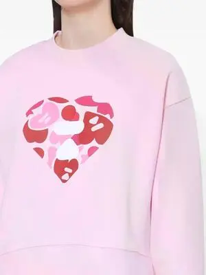 AAPE BY *A BATHING APE Heart-print Sweatshirt