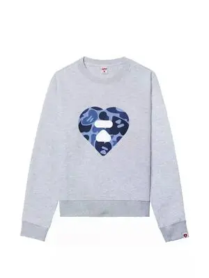 AAPE BY *A BATHING APE Camo-heart Sweatshirt - Grey