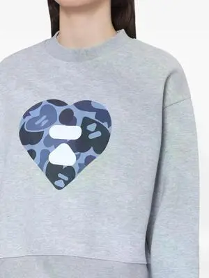 AAPE BY *A BATHING APE Camo-heart Sweatshirt