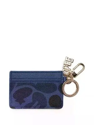 AAPE BY *A BATHING APE Camouflage-print Logo-charm Cardholder - Blue