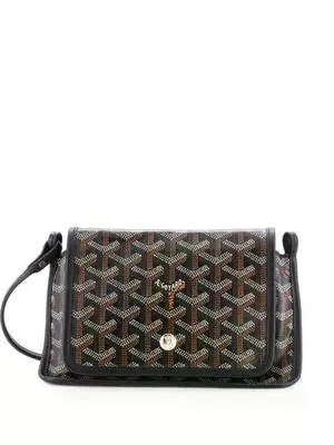 Goyard Plumet Clutch Wallet Coated Canvas Crossbody Bag - Black