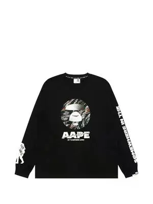 AAPE BY *A BATHING APE Logo-print Long-sleeve T-shirt