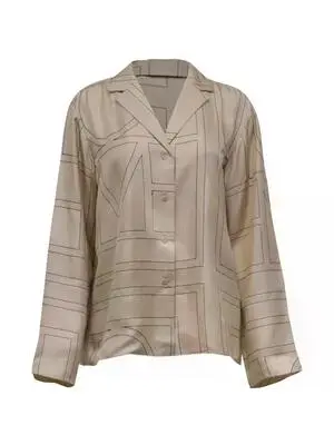 TOTEME Embroidered-detail Shirt - Neutrals