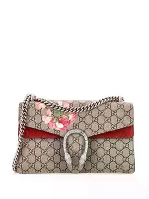 Gucci Dionysus Bag Blooms Print Gg Coated Canvas Small Shoulder Bag - Brown