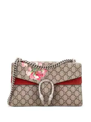 Gucci Dionysus Bag Blooms Print Gg Coated Canvas Small Shoulder Bag - Brown