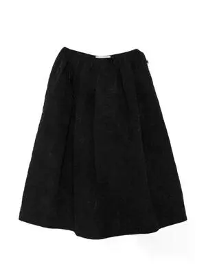 Cecilie Bahnsen Bala Textured Midi Skirt - Black