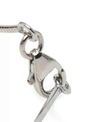 Hermès 2000-2010 Enamel Pop H Pendant Necklace Costume Necklace - Black