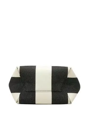 Celine 2019 Small Striped Canvas Seau Sangle Bucket Bag